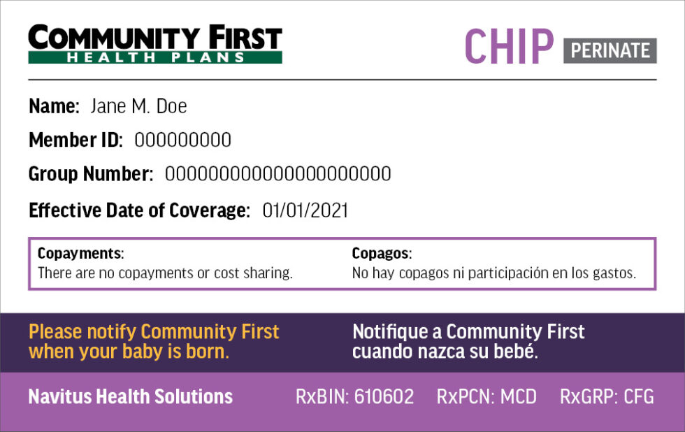 CHIP Perinatal - Community First Health Plans - Medicaid
